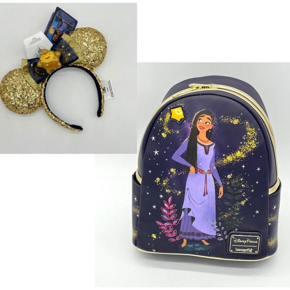 Loungefly | Bags | Loungefly Disney Wish 2pc Mini Backpack Asha Star ...